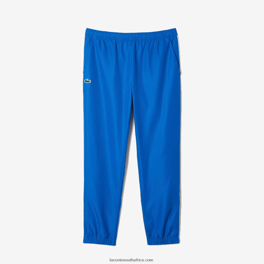 Men Lacoste White Blue White WMI Tennis Regular Fit Jogger Set